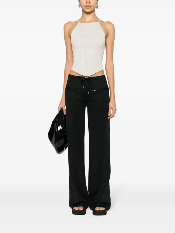 COURREGES Interlock Track Pants - Black