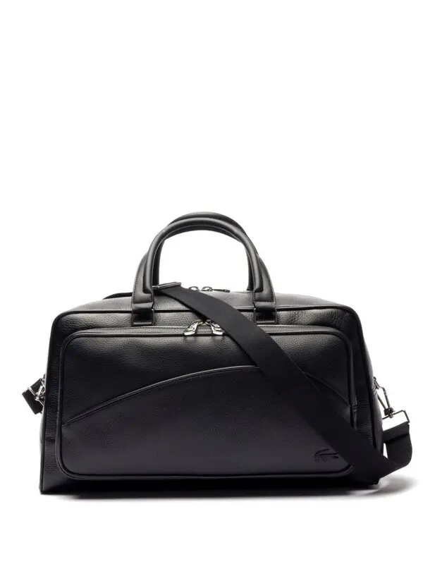 Lacoste Leather Holdall - Black