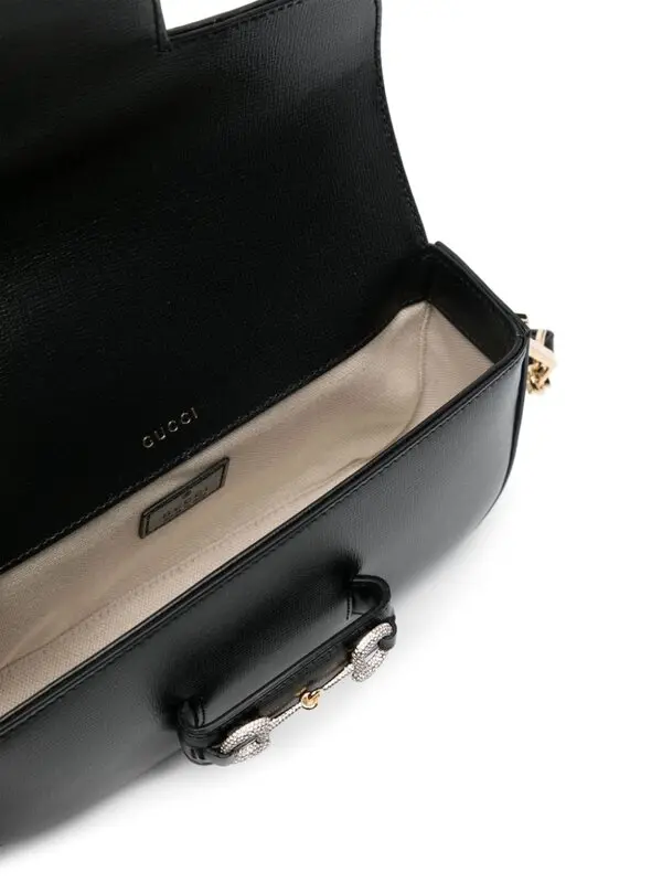 Gucci Small Horsebit 1955 Shoulder Bag - Black
