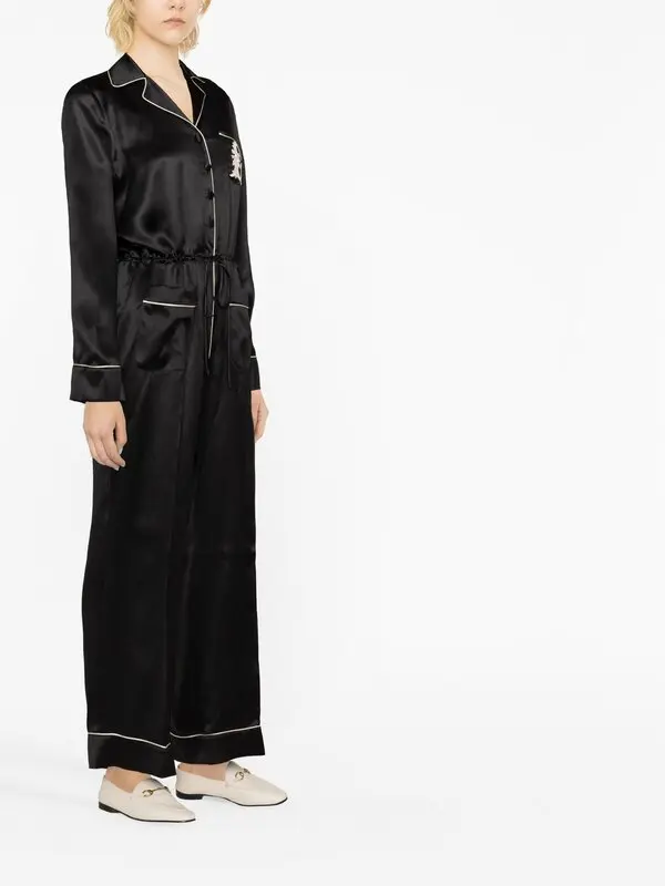 Gucci Embroidered Logo Jumpsuit