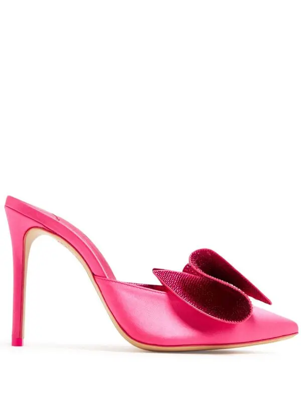 SOPHIA WEBSTER Leah 100mm Satin Mules