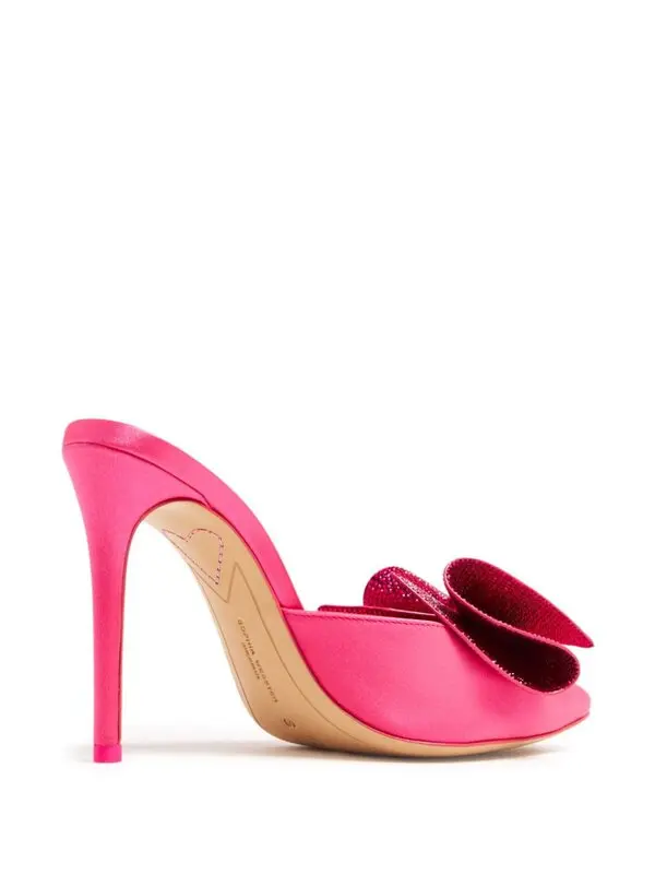 SOPHIA WEBSTER Leah 100mm Satin Mules