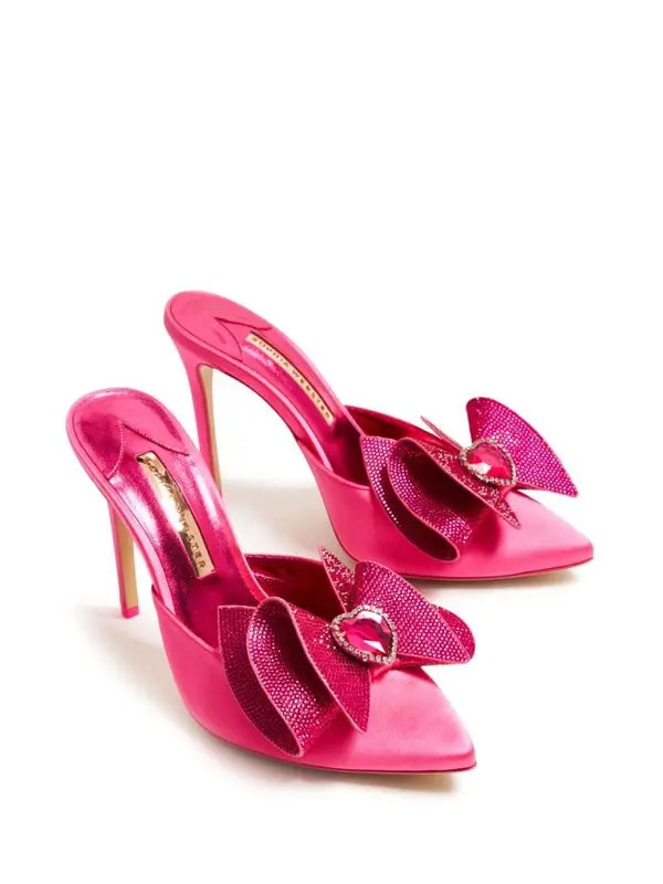 SOPHIA WEBSTER Leah 100mm Satin Mules