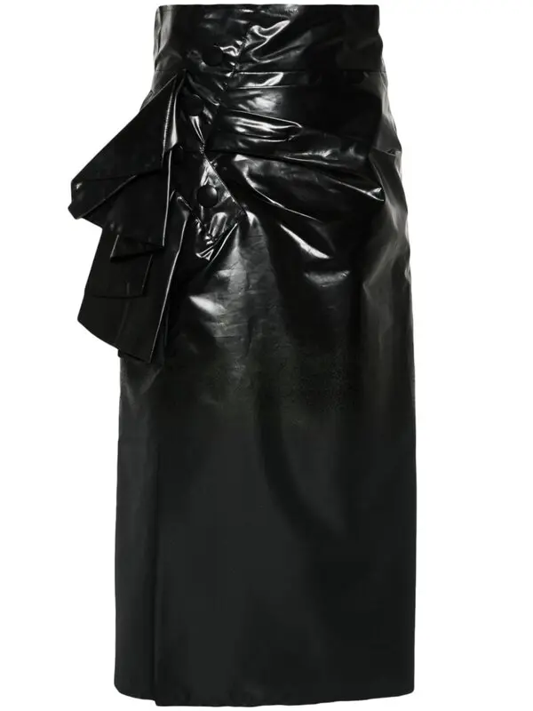 MAISON MARGIELA Coated Midi Skirt