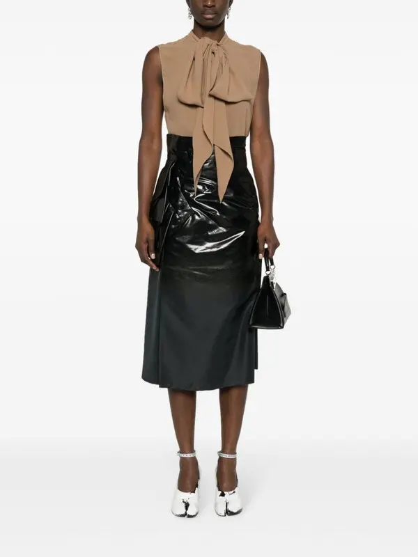MAISON MARGIELA Coated Midi Skirt