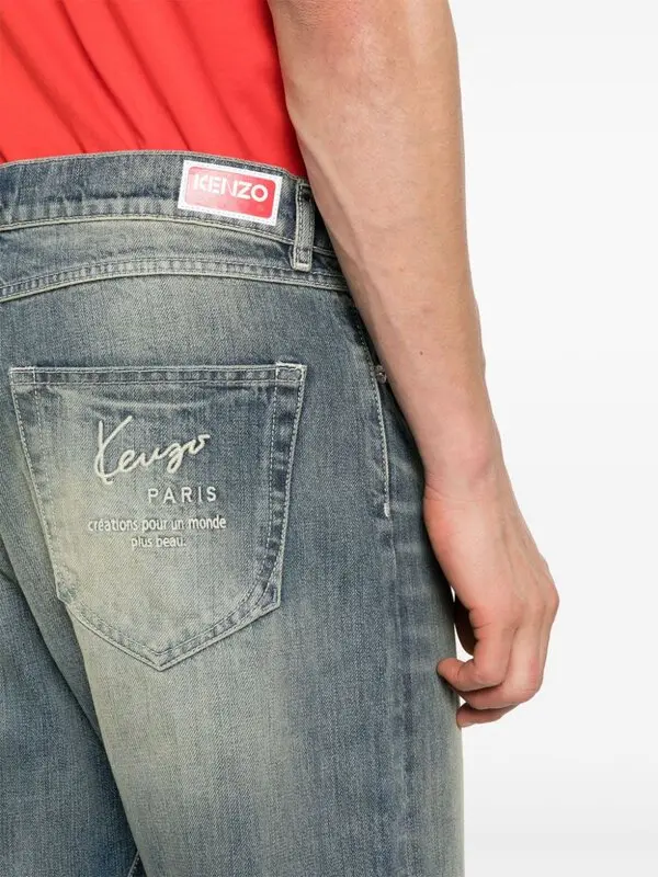 Kenzo Bara Cropped Jeans