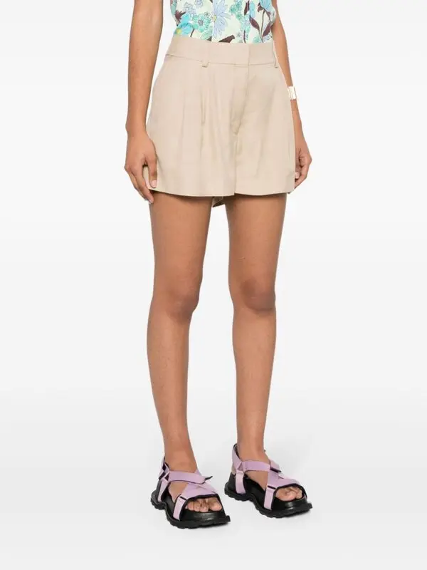 Stella McCartney Tailored Short Shorts - Neutrals