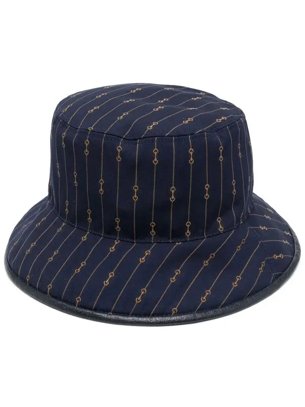 Gucci Reversible Gg And Horsebit Bucket Hat