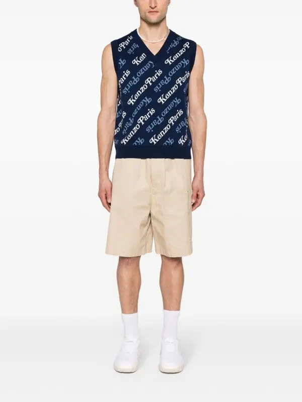 Kenzo Intarsia-knit Sleeveless Jumper