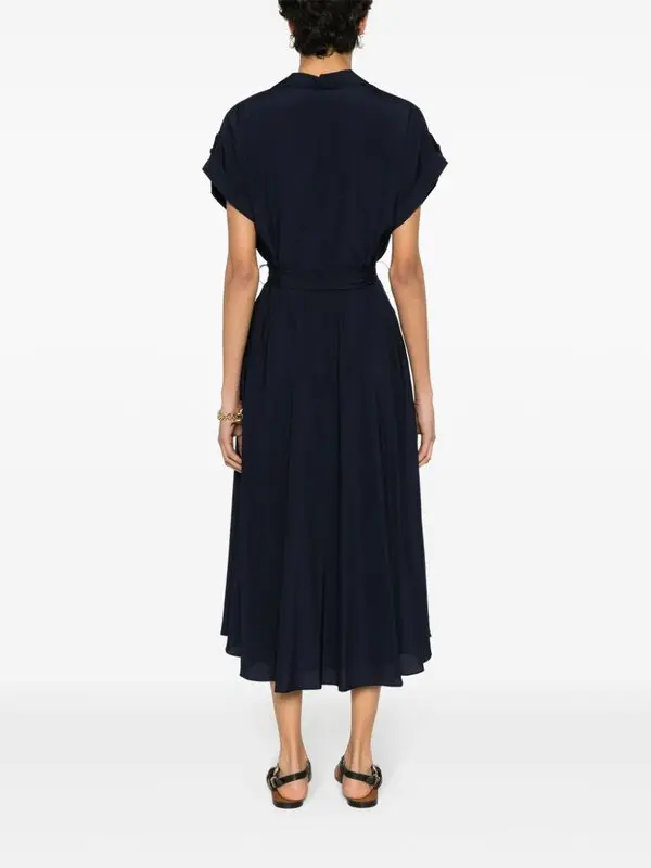 Ralph Lauren V-neck Georgette Midi Dress