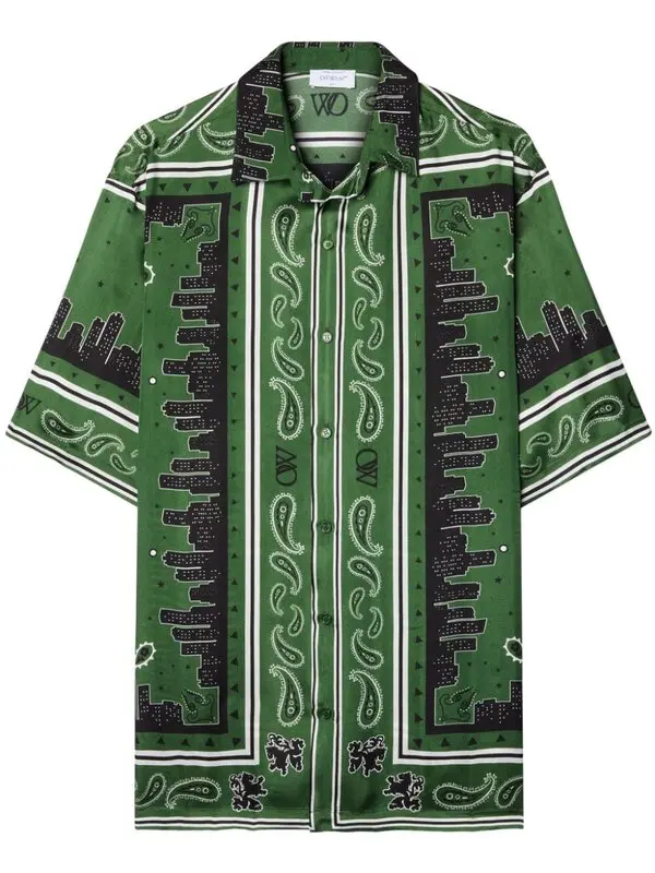 Off-White Bandana Vacation Short-sleeve Shirt - Green
