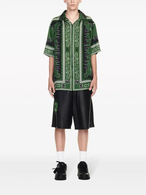 Off-White Bandana Vacation Short-sleeve Shirt - Green