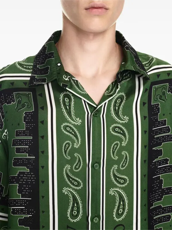 Off-White Bandana Vacation Short-sleeve Shirt - Green