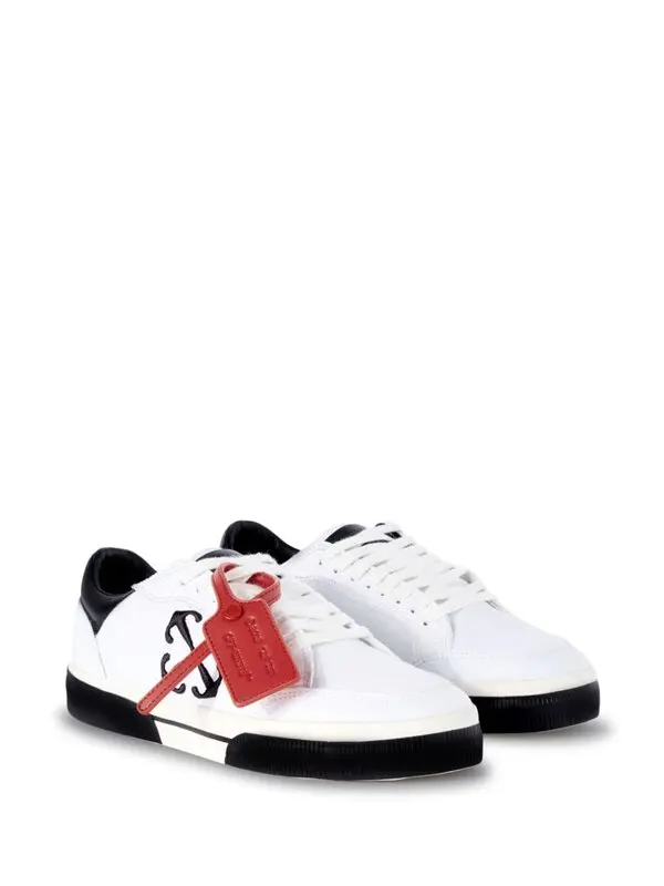 Off-White Low Vulcanized Canvas Sneakers - White
