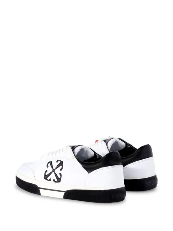 Off-White Low Vulcanized Canvas Sneakers - White