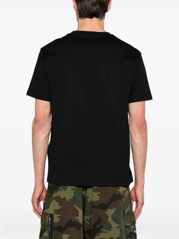 Gcds Logo-print Cotton T-shirt - Black