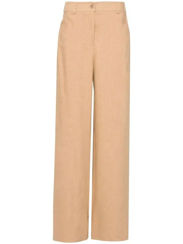 Alberta Ferretti Wide-leg Trousers - Neutrals