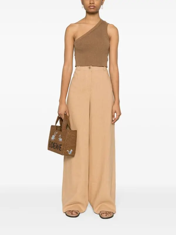 Alberta Ferretti Wide-leg Trousers - Neutrals