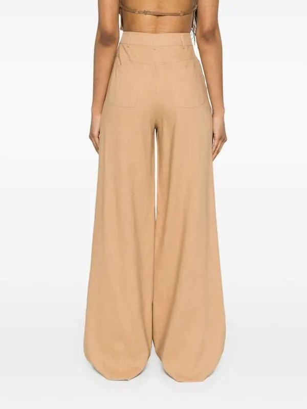 Alberta Ferretti Wide-leg Trousers - Neutrals