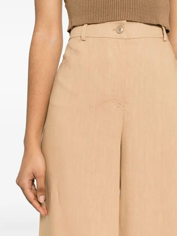 Alberta Ferretti Wide-leg Trousers - Neutrals
