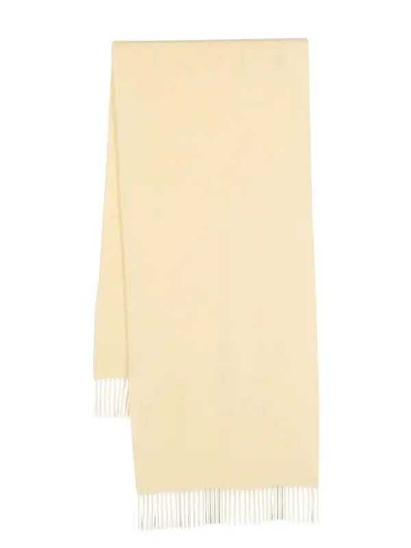 Fabiana Filippi Fringed-edge Brushed Scarf - Yellow