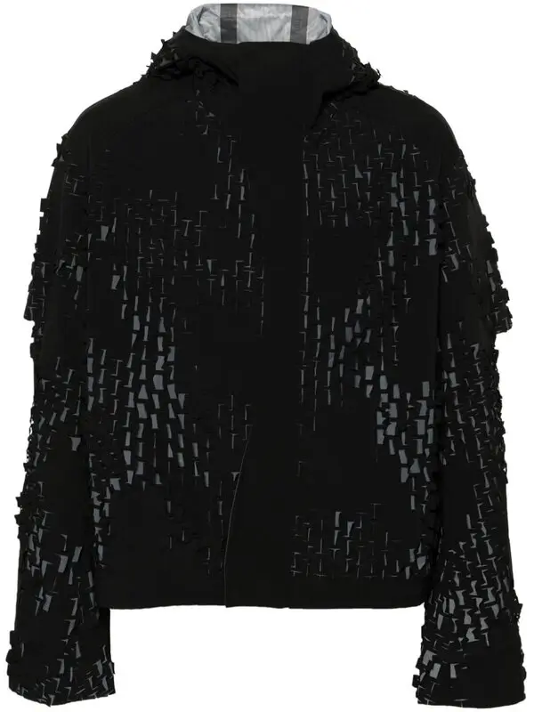 HELIOT EMIL Morphogens Lasercut Hooded Jacket