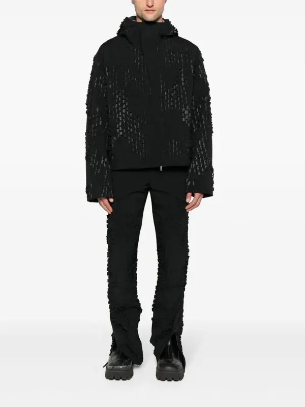 HELIOT EMIL Morphogens Lasercut Hooded Jacket