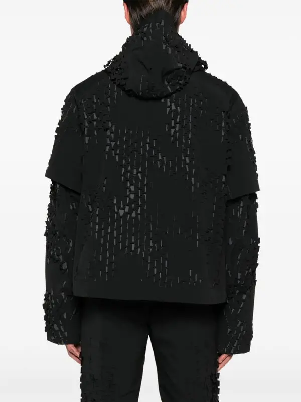 HELIOT EMIL Morphogens Lasercut Hooded Jacket