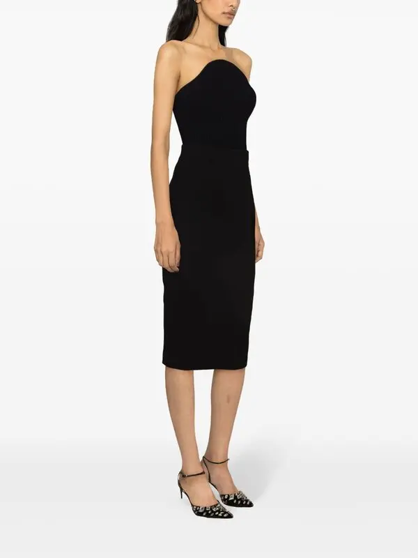 Dolce & Gabbana Virgin Wool Pencil Midi Skirt