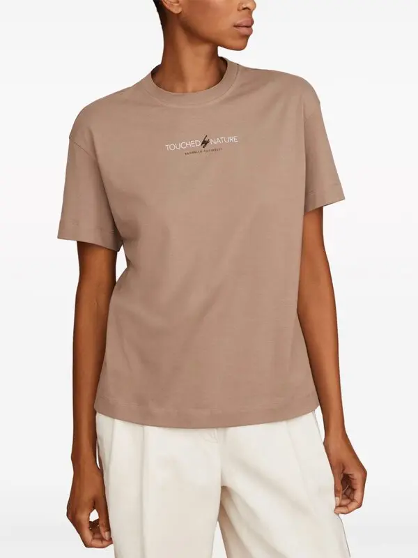 Brunello Cucinelli Slogan-print Cotton T-shirt