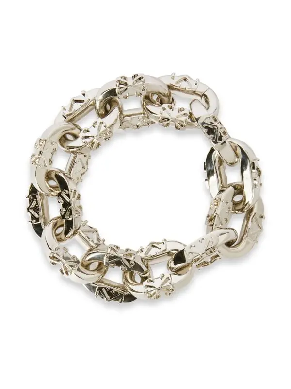 Off-White Arrow-plaque Chain Bracelet - Silver