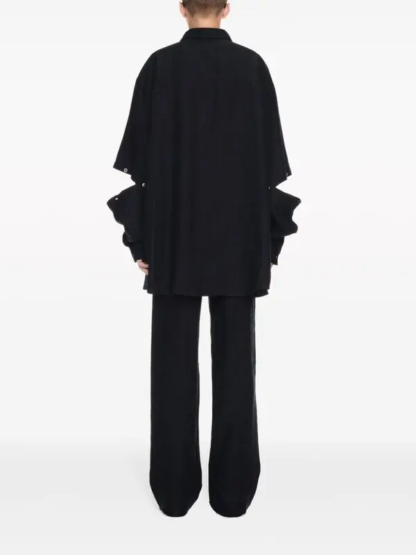 Off-White Wide-leg Linen Trousers