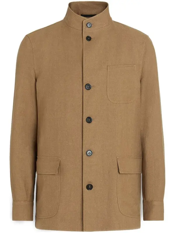 Zegna Tailored Linen-wool Chore Jacket
