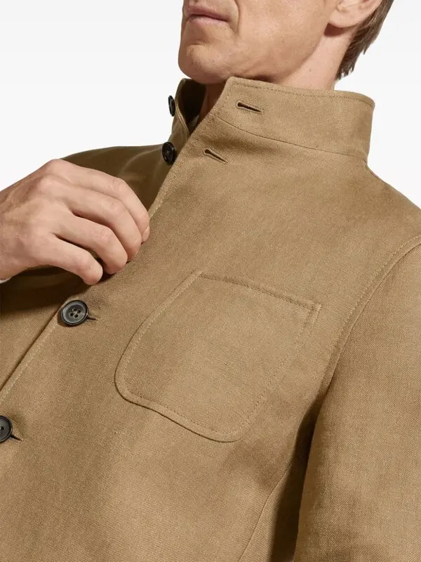 Zegna Tailored Linen-wool Chore Jacket