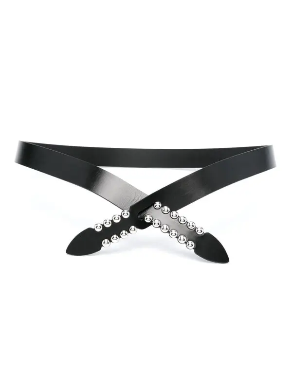 Isabel Marant Lecce Leather Belt - Black
