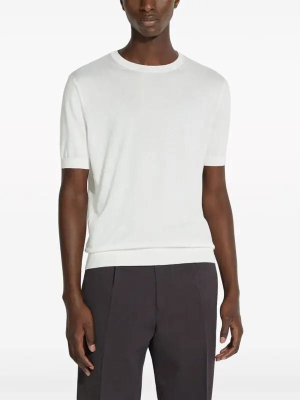 Zegna Crew-neck Cotton T-shirt