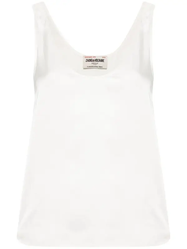 Zadig&Voltaire Satin Tank Top - Neutrals