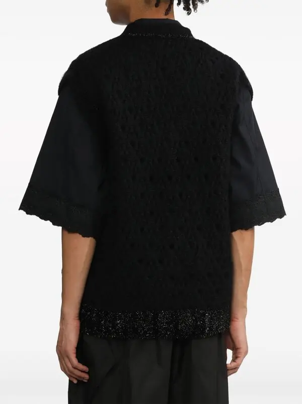 Simone Rocha Pointelle-knit Cardigan