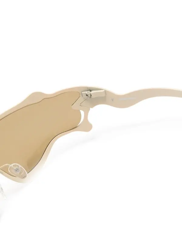 Henrik Vibskov Octane Shield-frame Sunglasses - Neutrals