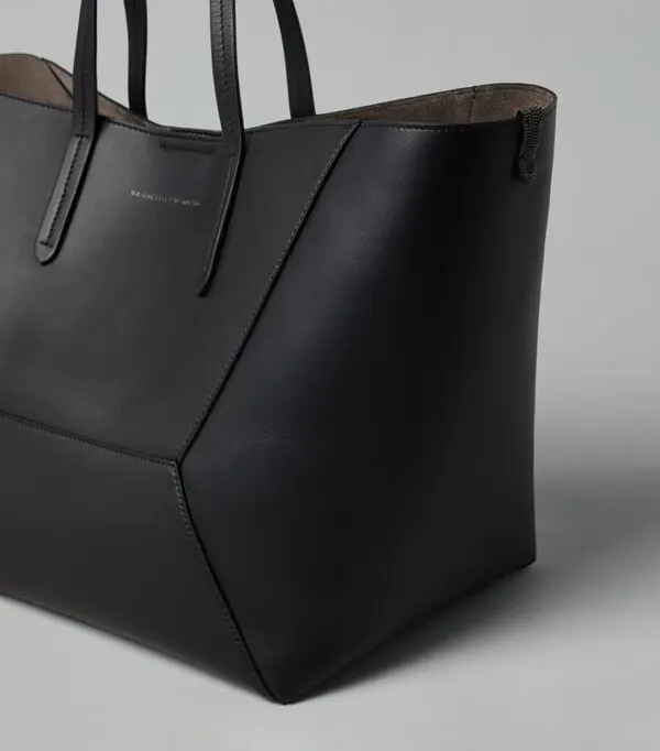 Brunello Cucinelli Calfskin Shopper Bag