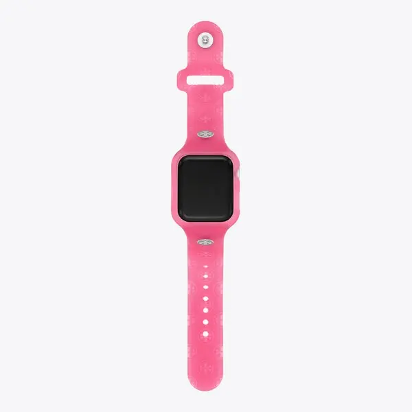 Tory Burch T Monogram Band For Apple Watch - Raspberry