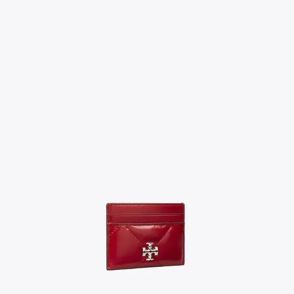 Tory Burch Kira Diamond Quilt Card Case - Red