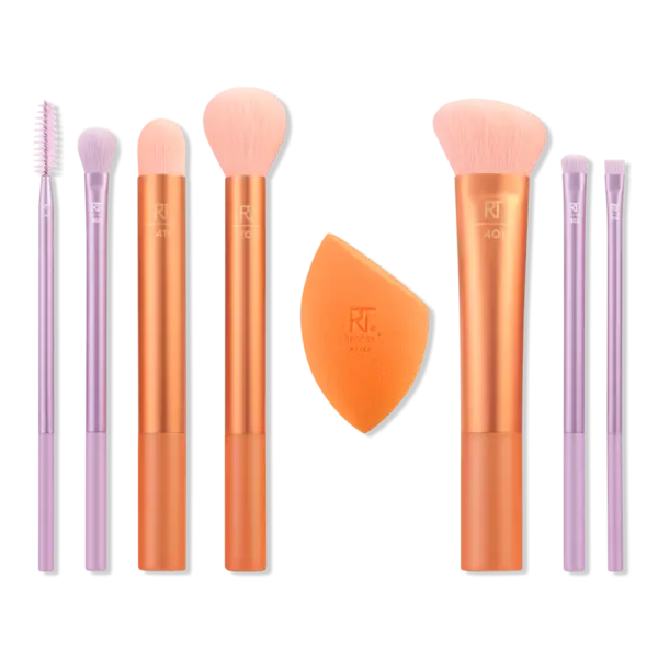 REAL TECHNIQUES Level Up Makeup Brush + Blending Sponge Set - One-color