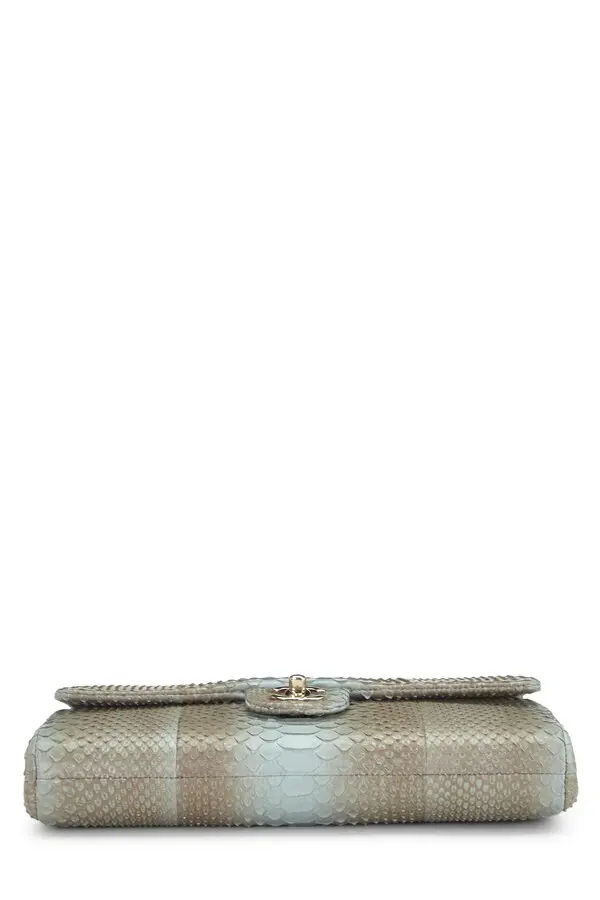 Chanel Multicolor Python Clutch