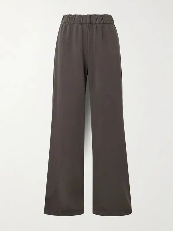 LES TIEN Cotton-jersey Flared Track Pants