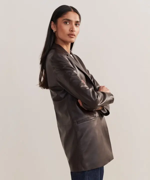 Jenni Kayne Leather Brooke Blazer