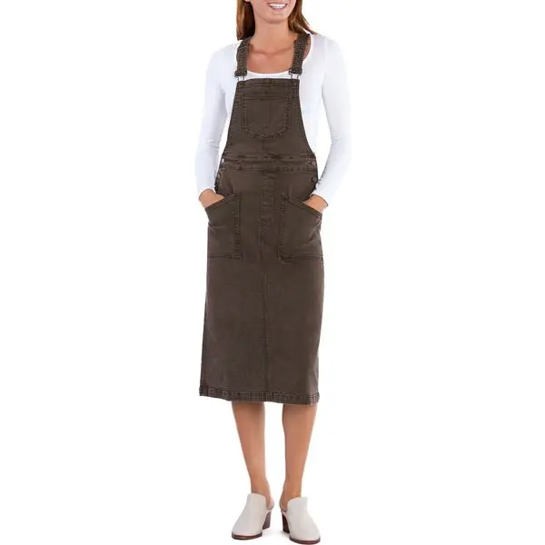 WASH LAB DENIM Estelle Denim Dress - Brown Denim
