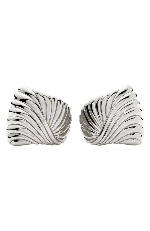 MISSOMA Ripple Stud Earrings - Silver