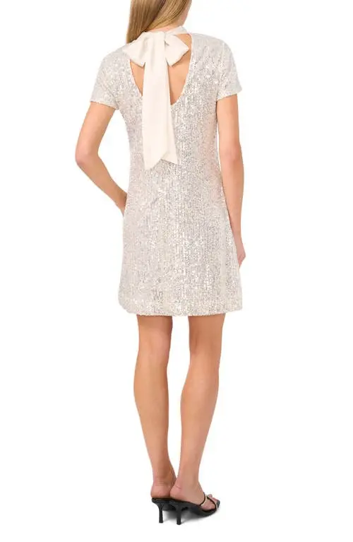 CECE DUPRAZ Sequin Mini Shift Dress