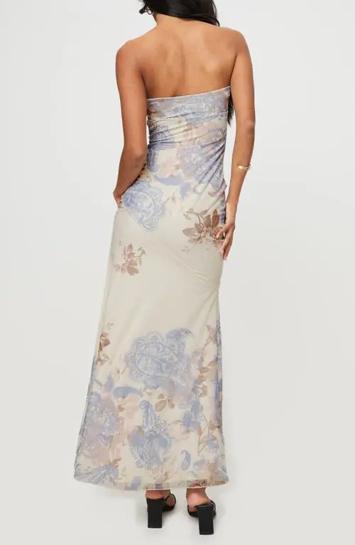 Princess Polly Kyanne Strapless Cutout Maxi Dress